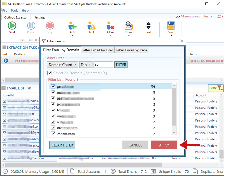 Outlook Email Extractor | extract emails from Outlook 365 and pst